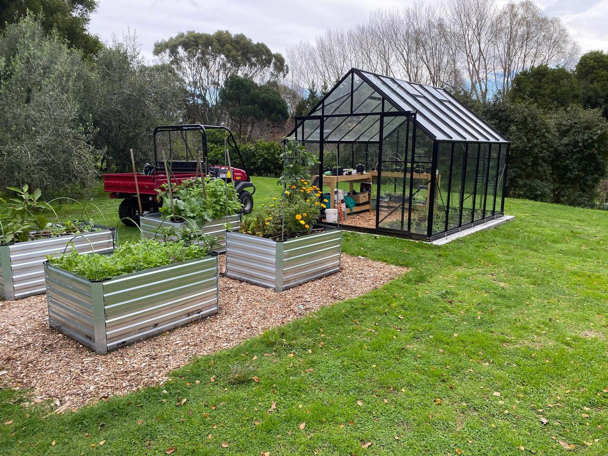 10x12ft Glasshouse 4mm Toughened | Winter Gardenz – wintergardenz.co.nz
